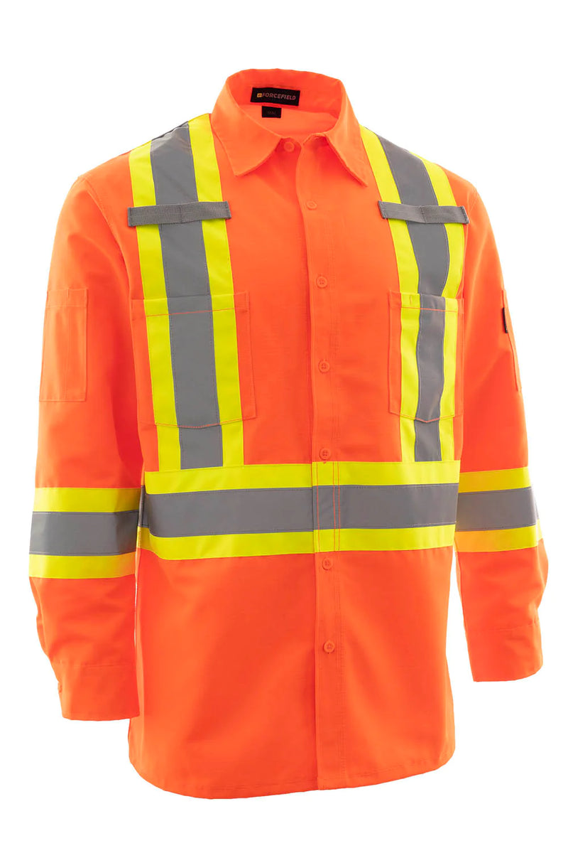 Forcefield Hi Vis Ripstop Safety Work Shirt – Pure Environmental ...