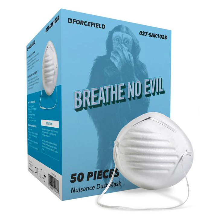 "Breathe No Evil" Nuisance Dust Mask (50 per box) – Pure Environmental ...